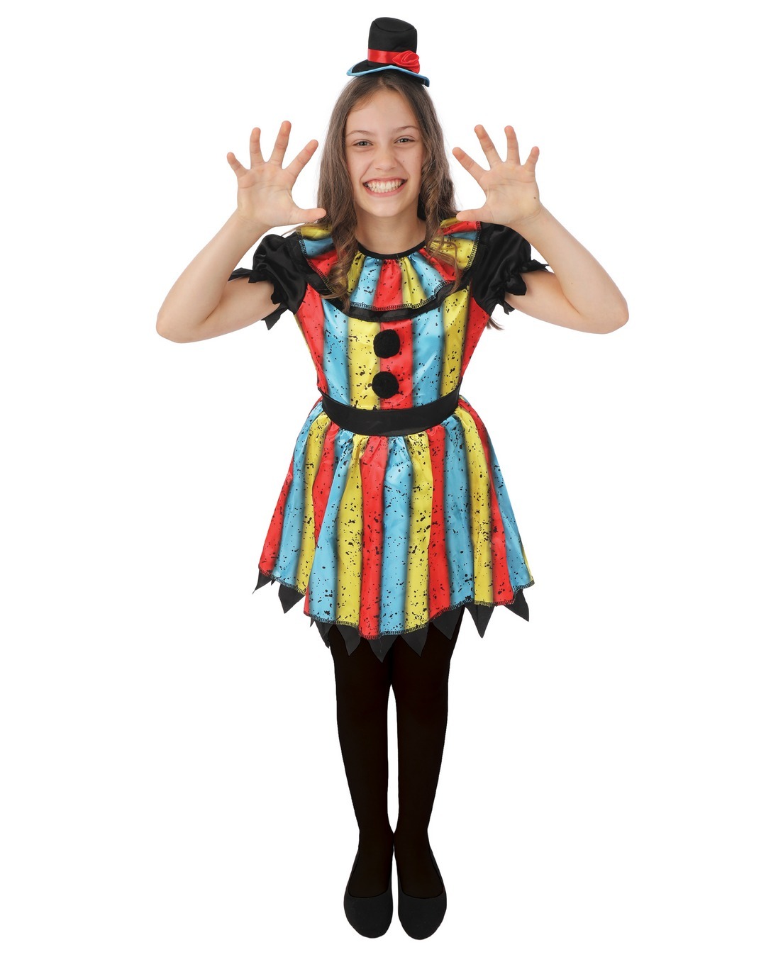 Clown costume - multicolored - girls - 5/6 Years